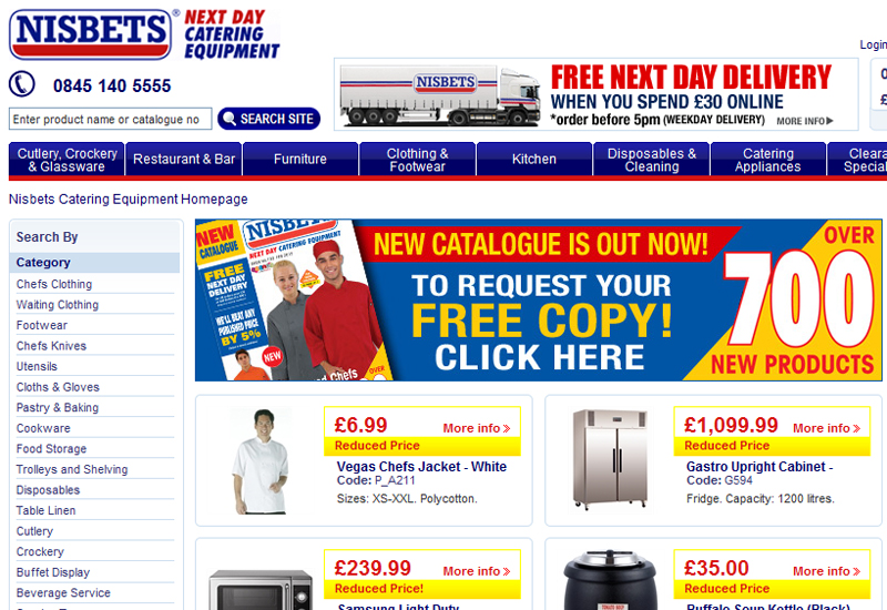 Nisbets adds 700 lines to latest product catalogue