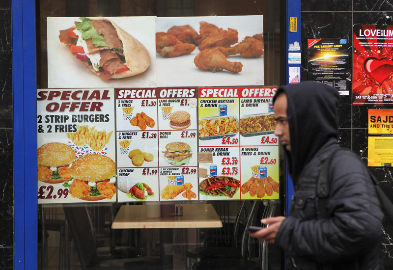 London home to 8,000 fast food joints