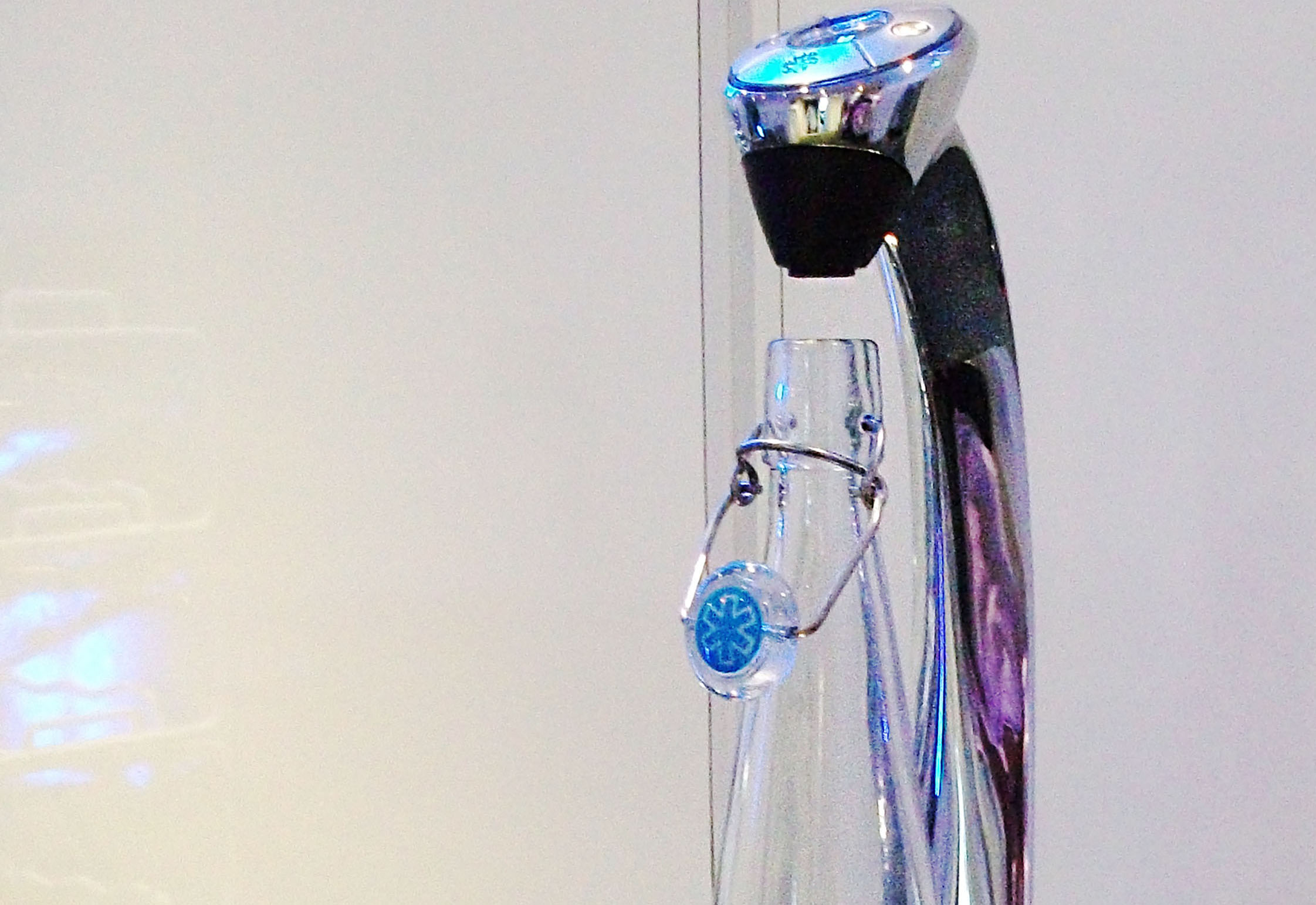 Tapping into filtered designer bottled water on-site