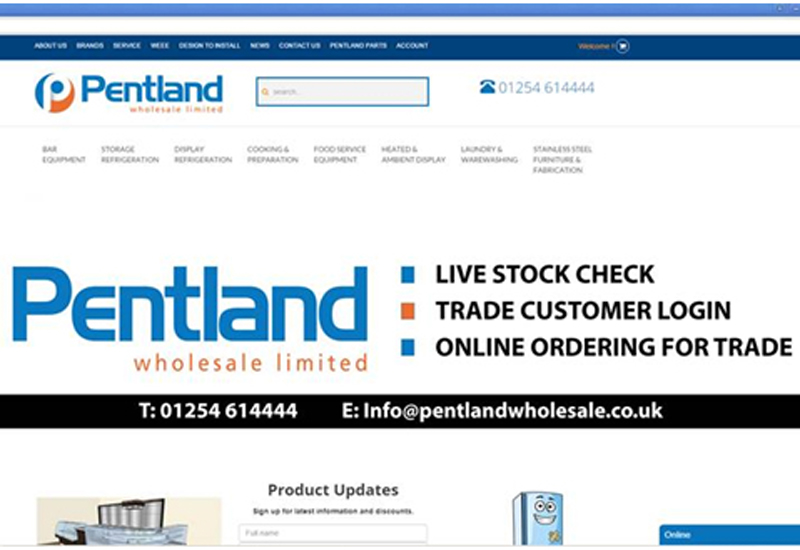 Pentland updates online presence