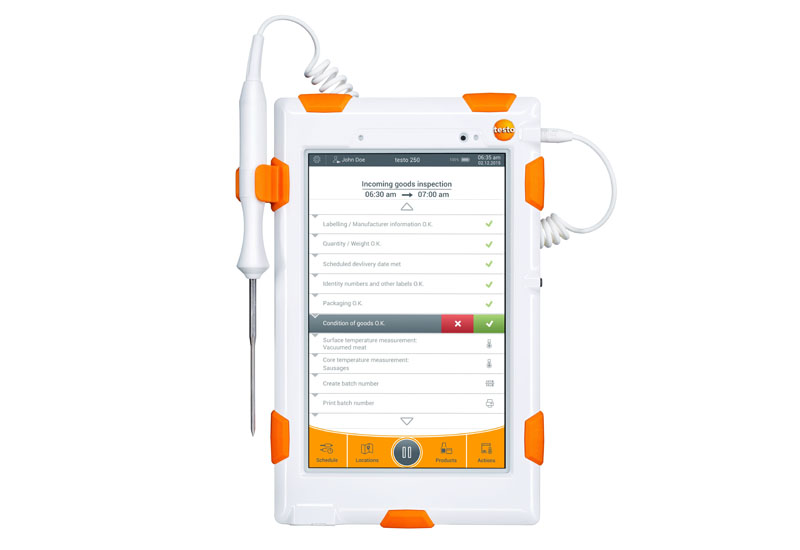 Testo enables paper-free HACCP compliance