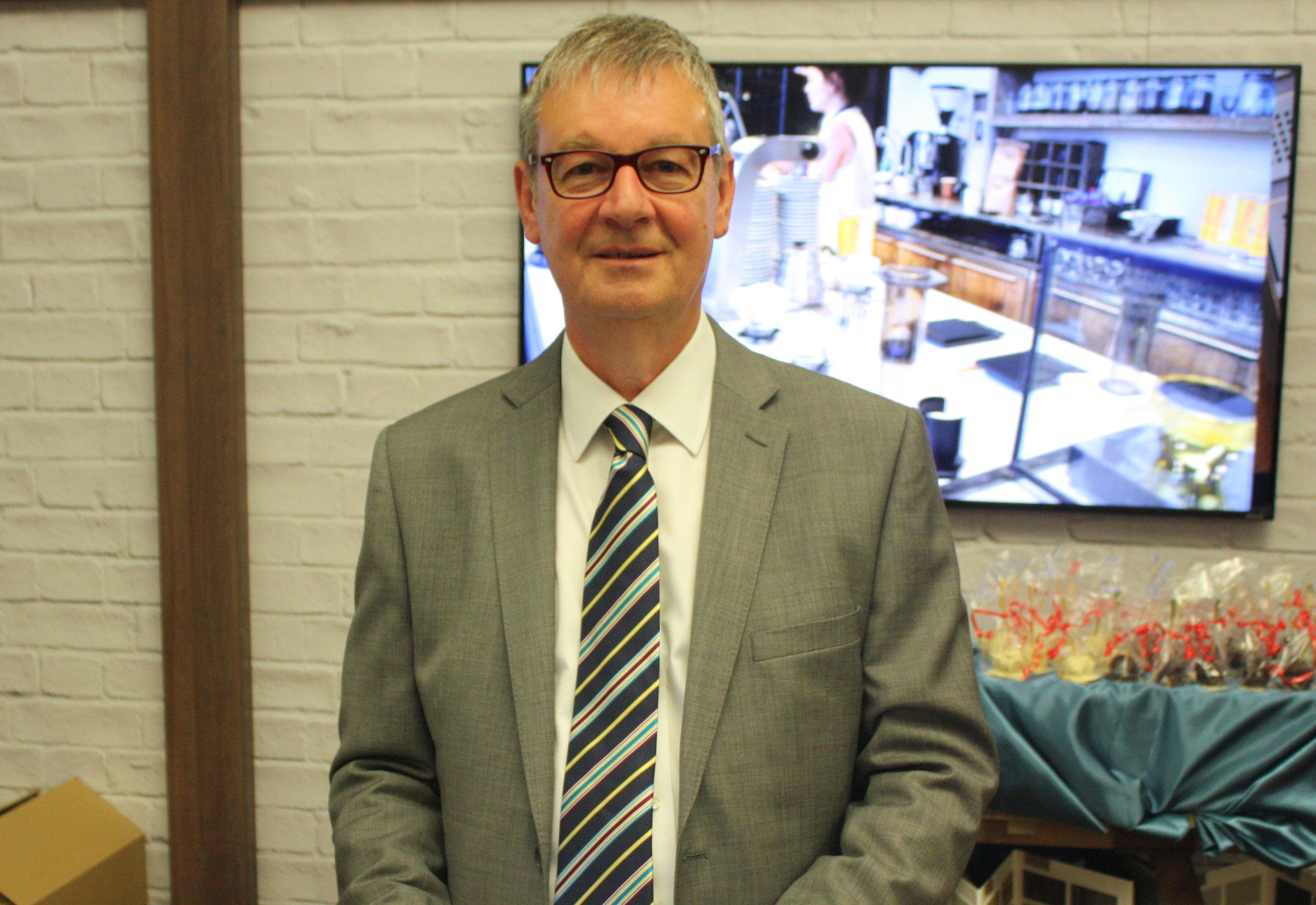 Graham Bean relishing the design life at SHW