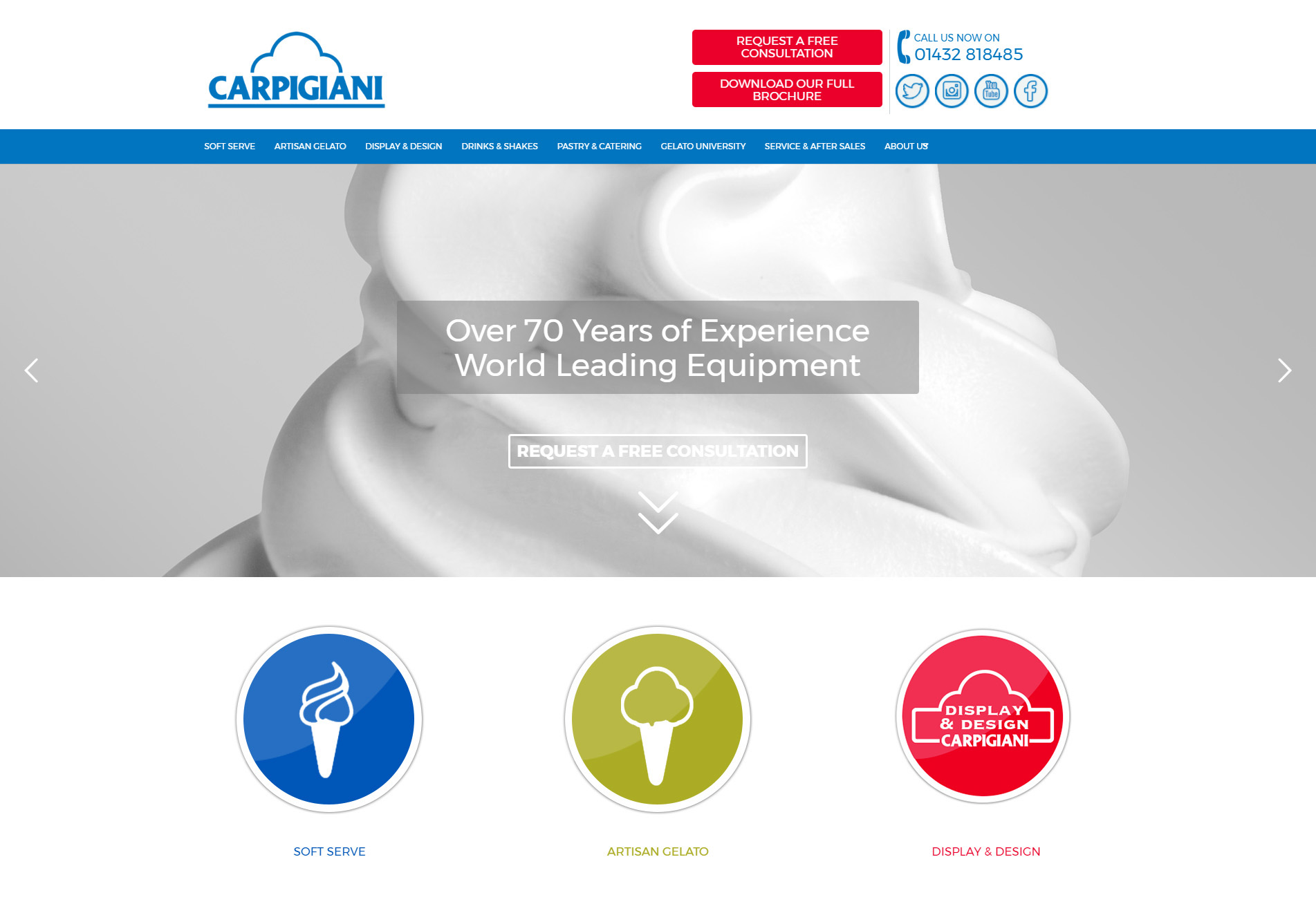 Carpigiani ramps up customer service offering with website upgrade