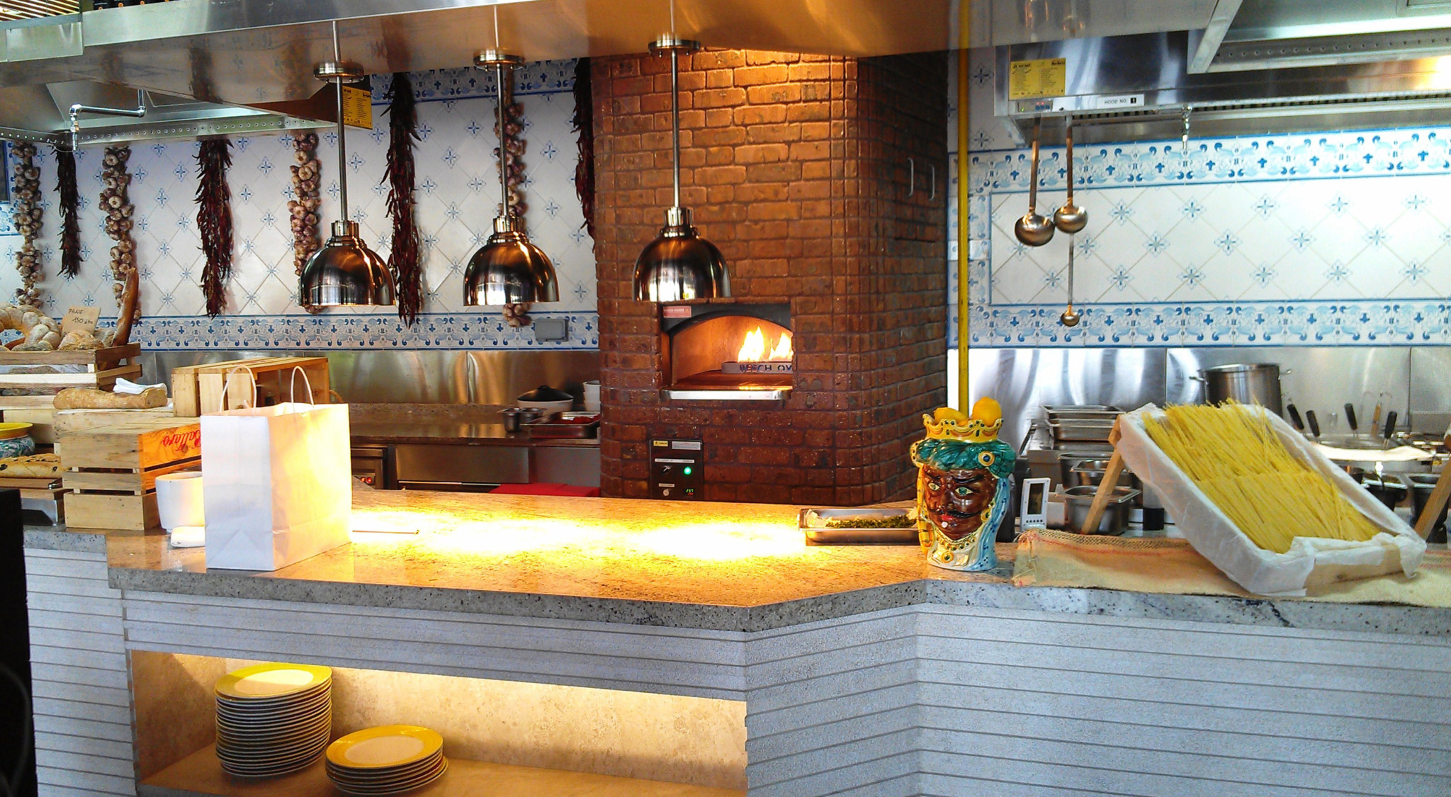 A pizza entertainment for front of house