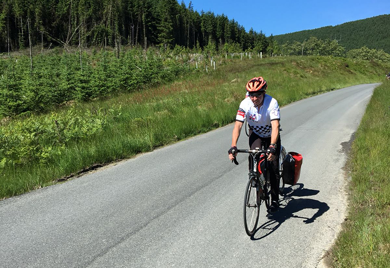 Mechline’s Peter Galliford nearing cycle fundraising target
