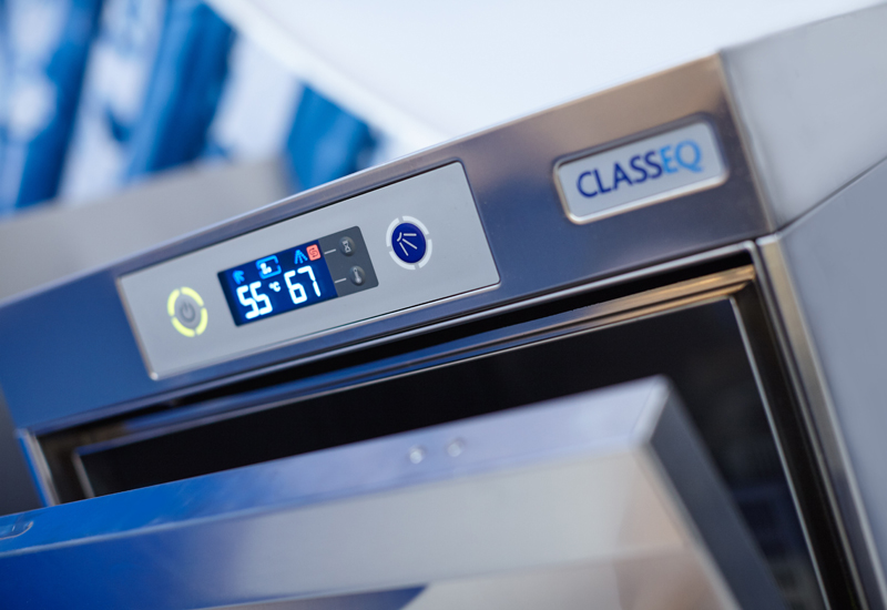 Classeq adds LCD displays to standard warewasher range