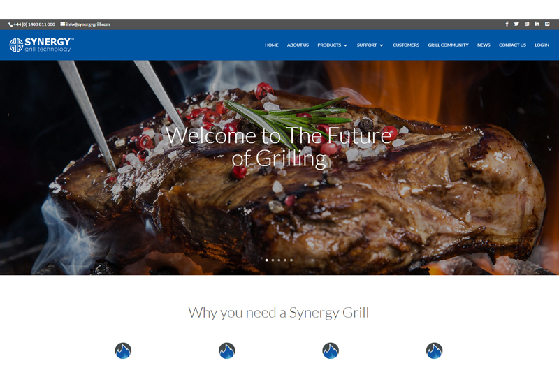 Synergy Grill Technology overhauls website to match new branding