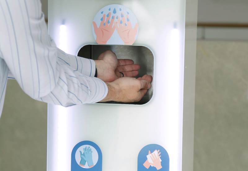 New smart hand sanitising machine to provide hygiene data analysis