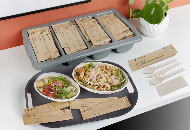 Single use cutlery wraps up hygiene