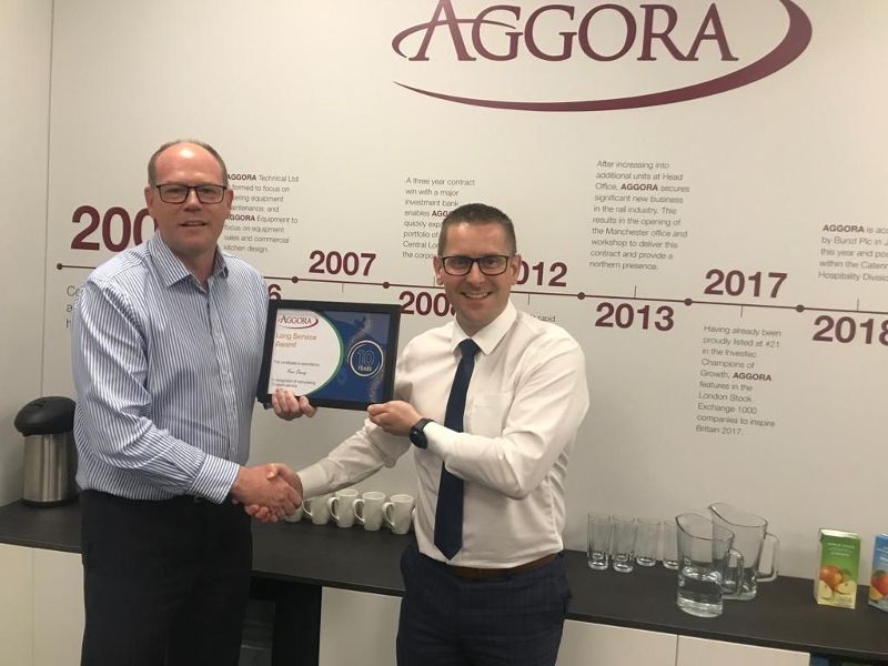 Aggora Group's MD commended for reaching 10-year milestone