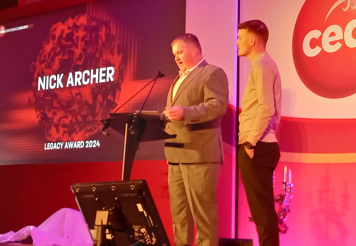 Nick Archer honoured during emotional night for Ceda colleagues