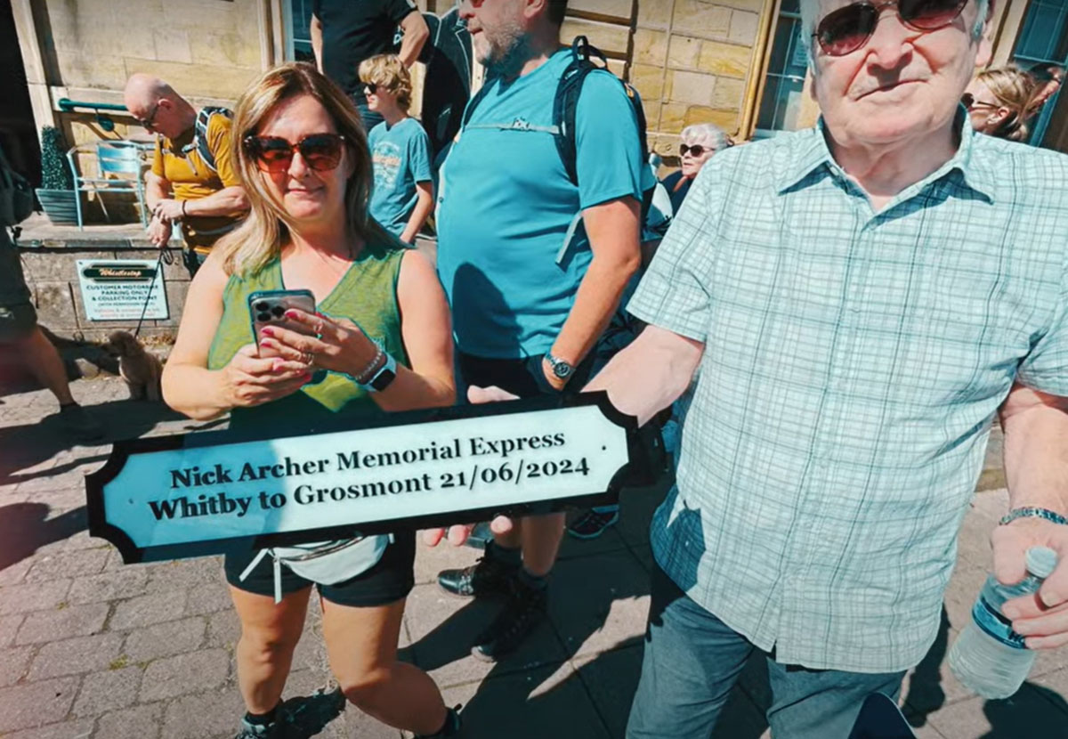 Industry walkers remember Nick Archer during Whitby trip