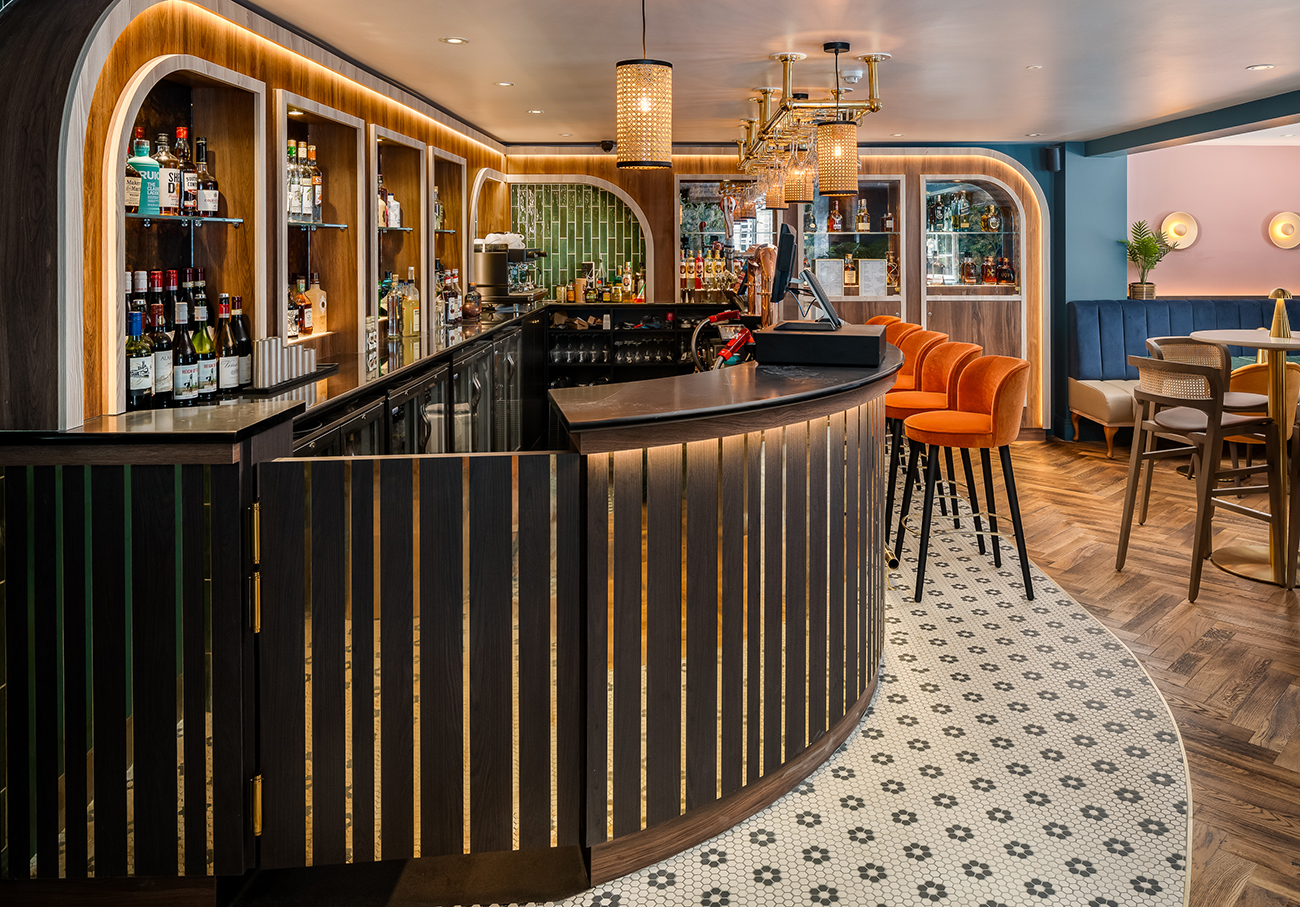 Abda Design unveils work on new Leicestershire cocktail bar